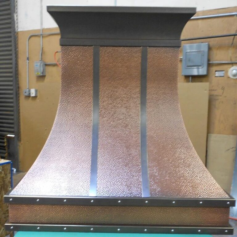 Custom Copper Range Hood, Designer Copper Kitchen Hoods